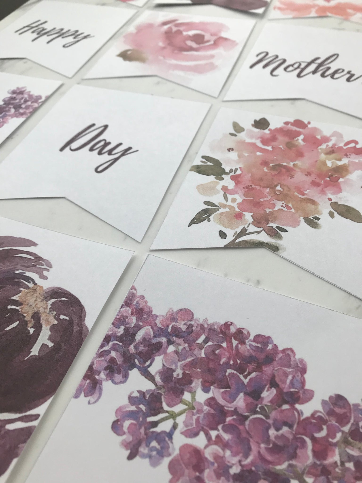 Mother's Day Printable Floral Banner, Floral Card, Floral Sign, & Flor ...